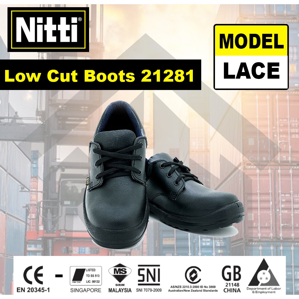 NITTI LOW CUT LACE UP SAFETY SHOE (21281) | Shopee Malaysia