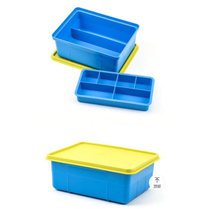 Tupperware Large 2 Lier Lunch Serve (Blue)/Tupperware Large Lunch Serve ...