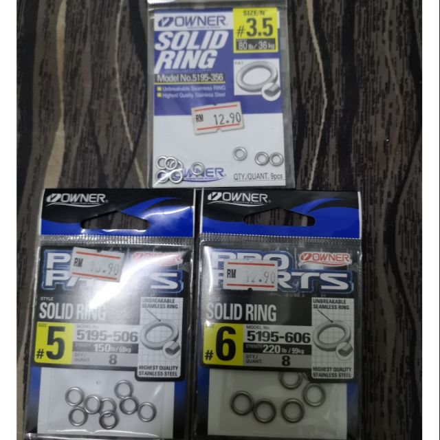 OWNER SOLID RING MODEL 5195-606 FISHING | Shopee Malaysia