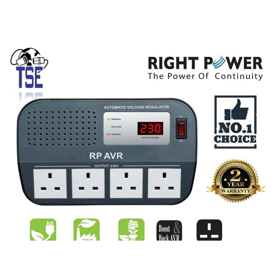 RIGHT POWER TR-1000LE AUTOMATIC VOLTAGE REGULATOR | Shopee Malaysia