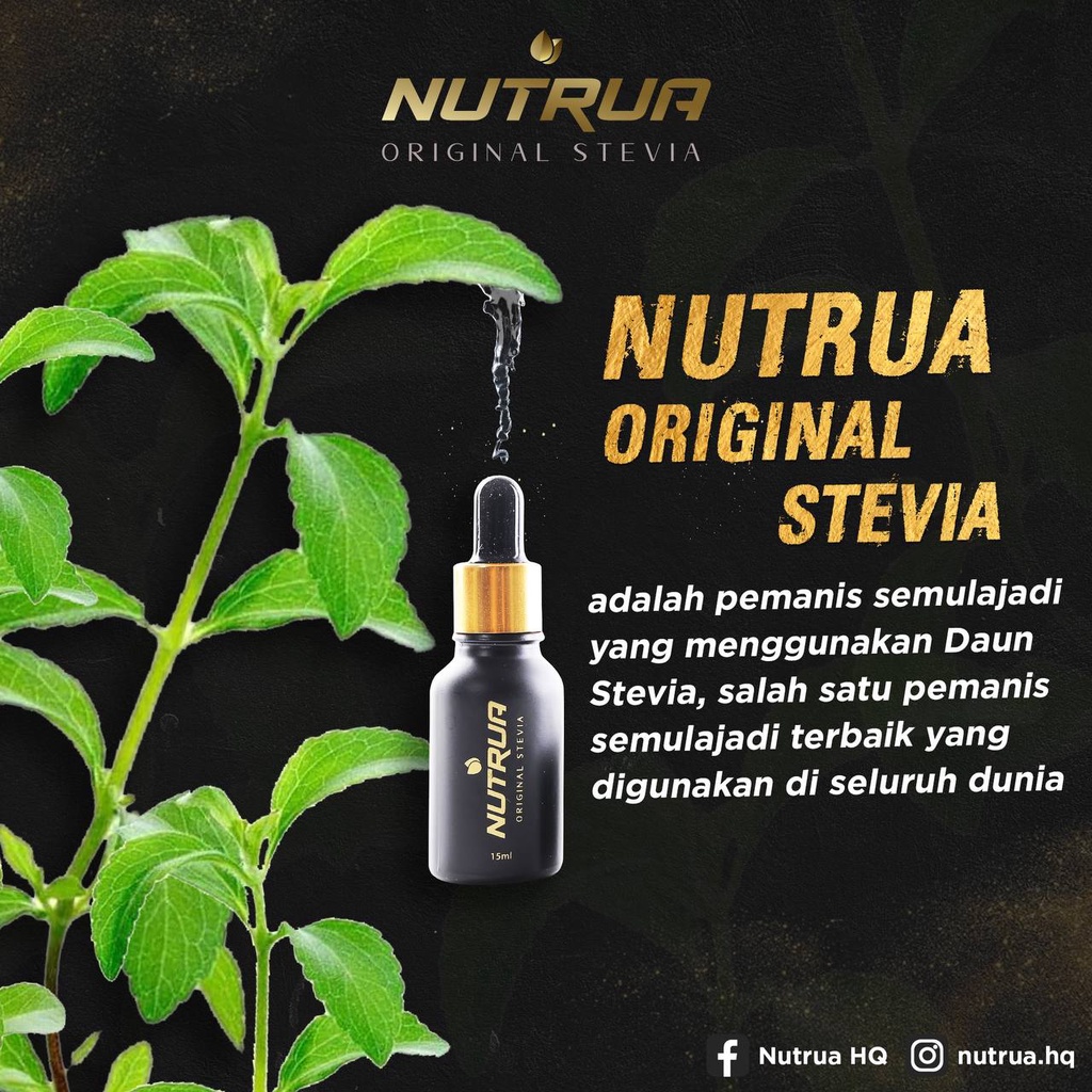 Halal Nutrua Original Stevia Zero Calorie Pemanis minuman & Pengganti ...
