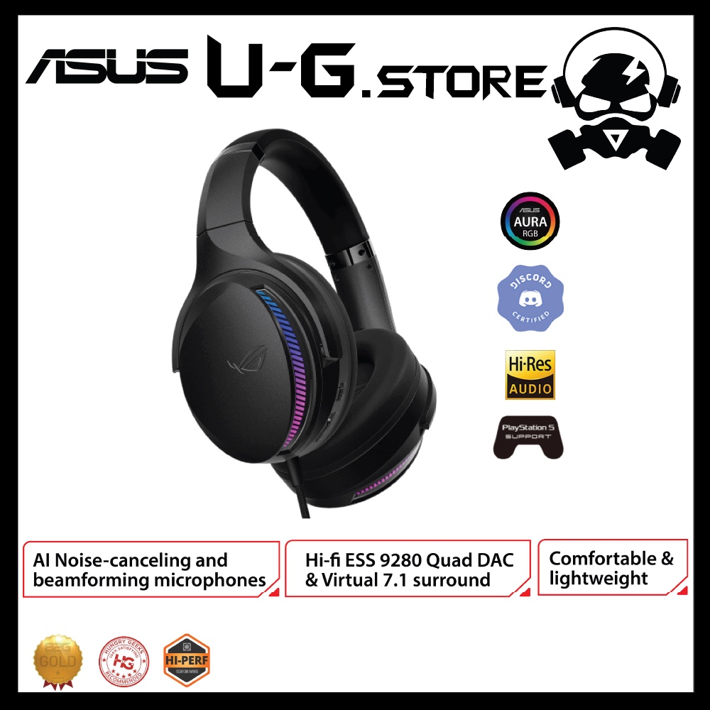 ASUS ROG Gaming Headset FUSION II 300 high resolution ESS 9280 Quad DAC ...