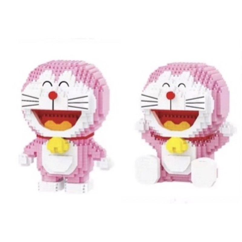 READY STOCK LP Doraemon nano diamond blocks special gift edition pink ...