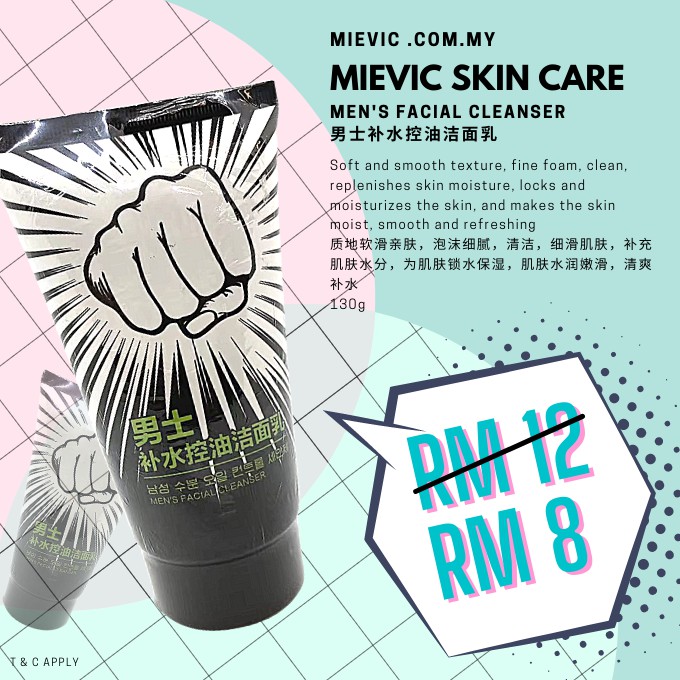 Mievic skin care men's facial cleanser | Shopee Malaysia