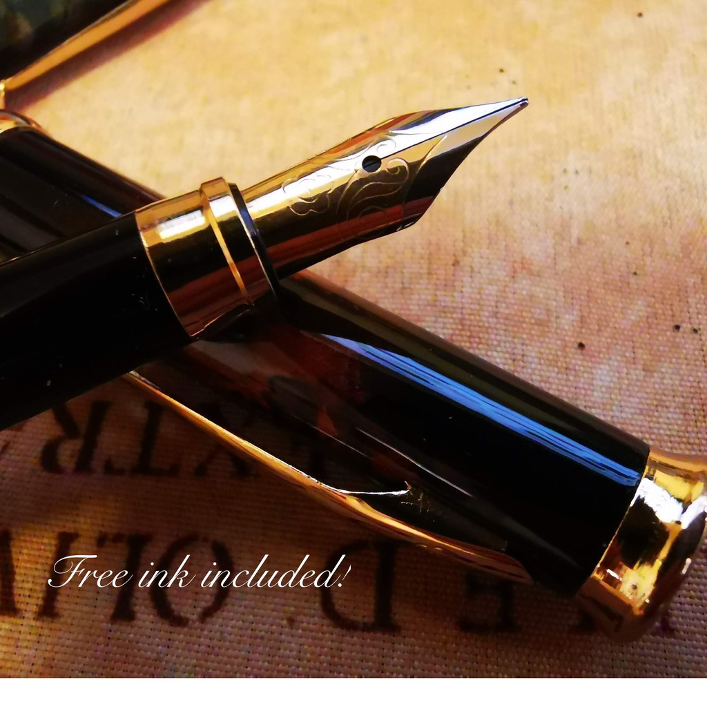 Fine Classical Style 🌟 Fountain Pen 🌟 Ballpoint Pen 🌟 with FREE INK ...