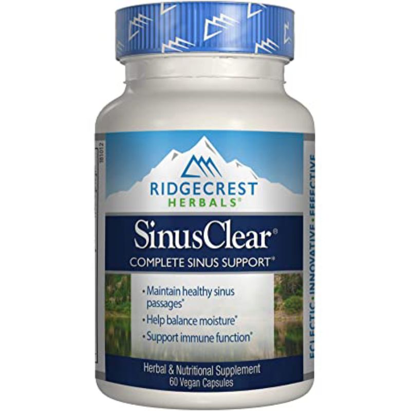 [Date August 2025] Sinus Clear Ridgecrest Herbal sinusitis and stuffy nose support pills ...