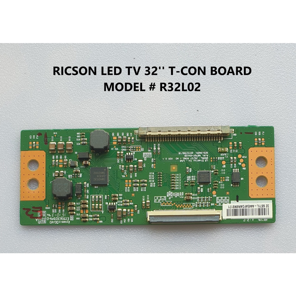 RICSON LED TV 32'' T-CON BOARD MODEL # R32L02 | Shopee Malaysia