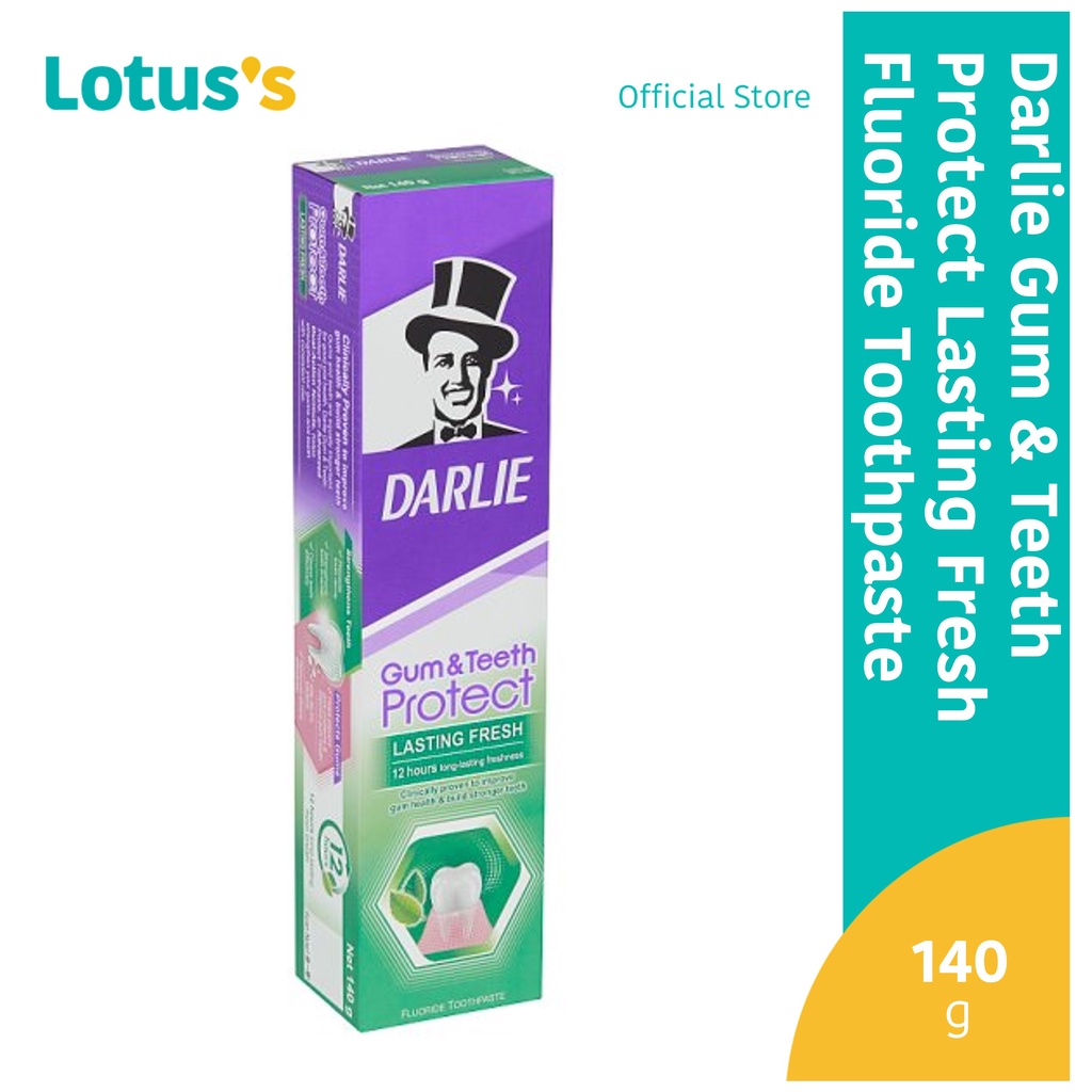Darlie Gum & Teeth Protect Lasting Fresh Fluoride Toothpaste 140g ...