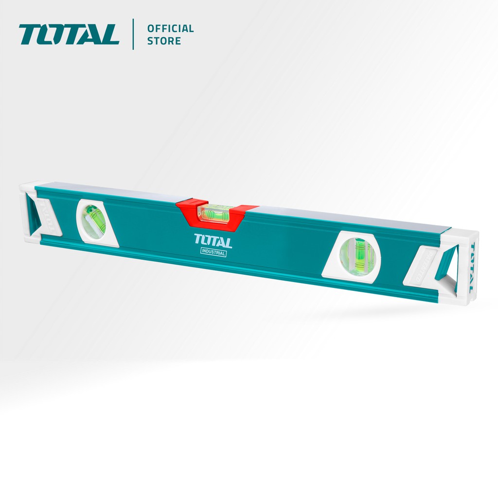 TOTAL Spirit Level w/3 Spirit Bubble 45°/90°/180° Milled Surface (30cm ...