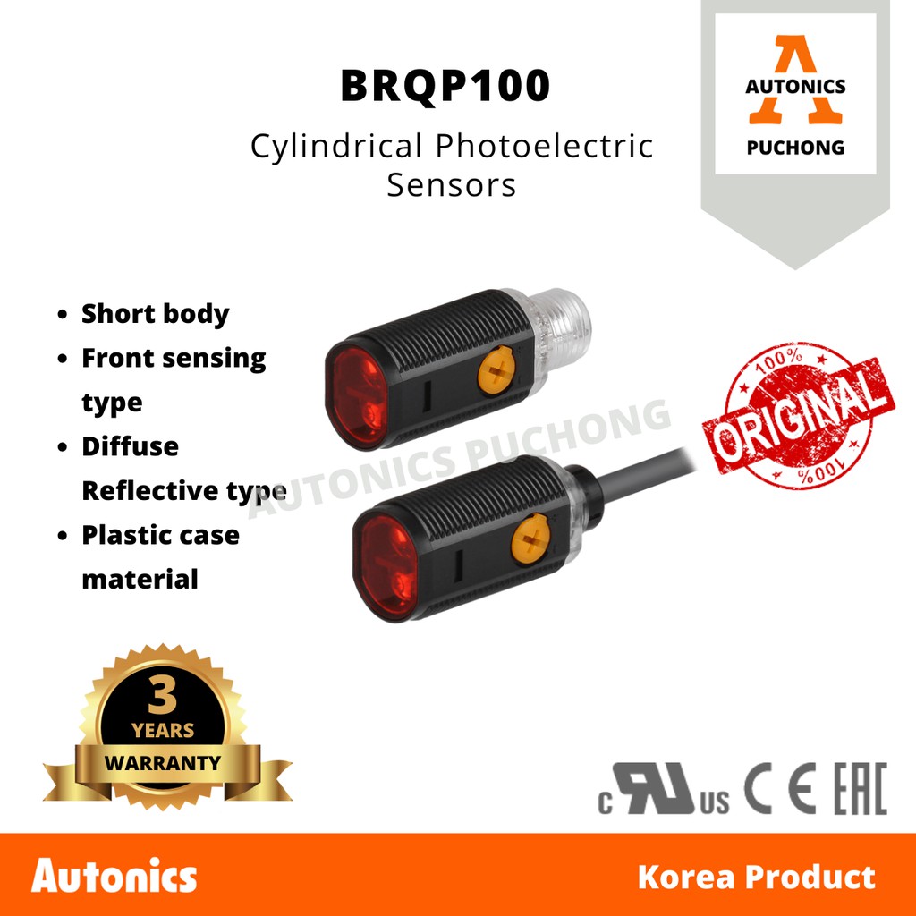 Autonics Photoelectric Sensor | BRQ Series | BRQP100 (SHORT BODY) | Shopee Malaysia