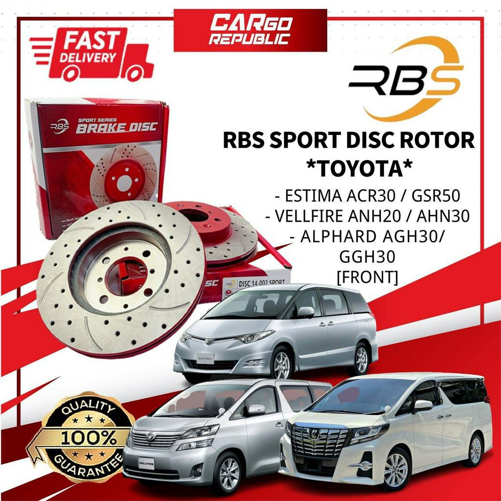 RBS Sport Disc Rotor Toyota Estima ACR50 / GSR50 , Vellfire ANH20 / ANH30 , Alphard AGH30 ...