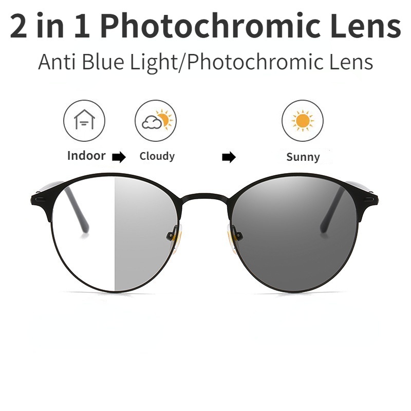 Photochromic Anti Radiation Eyeglasses For Women/Men Anti rad Sun ...