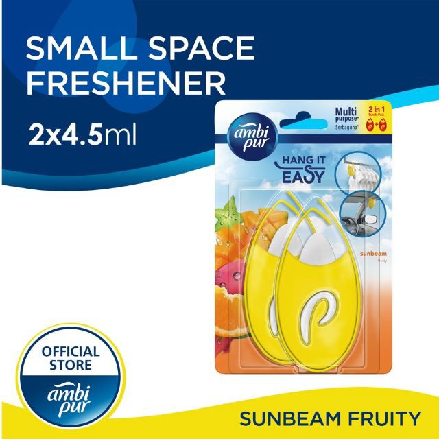 [Bundle of 2] Ambi Pur Hang It Easy Small Space Freshener 4.5ml ...