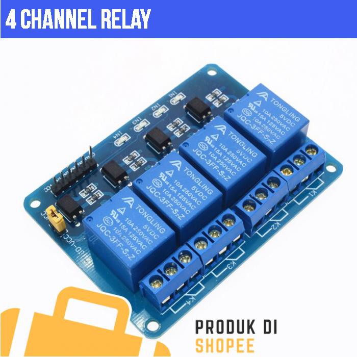 Arduino IoT 4 Channel Relay Opto Isolator 10A 5V Relay Module | Shopee ...