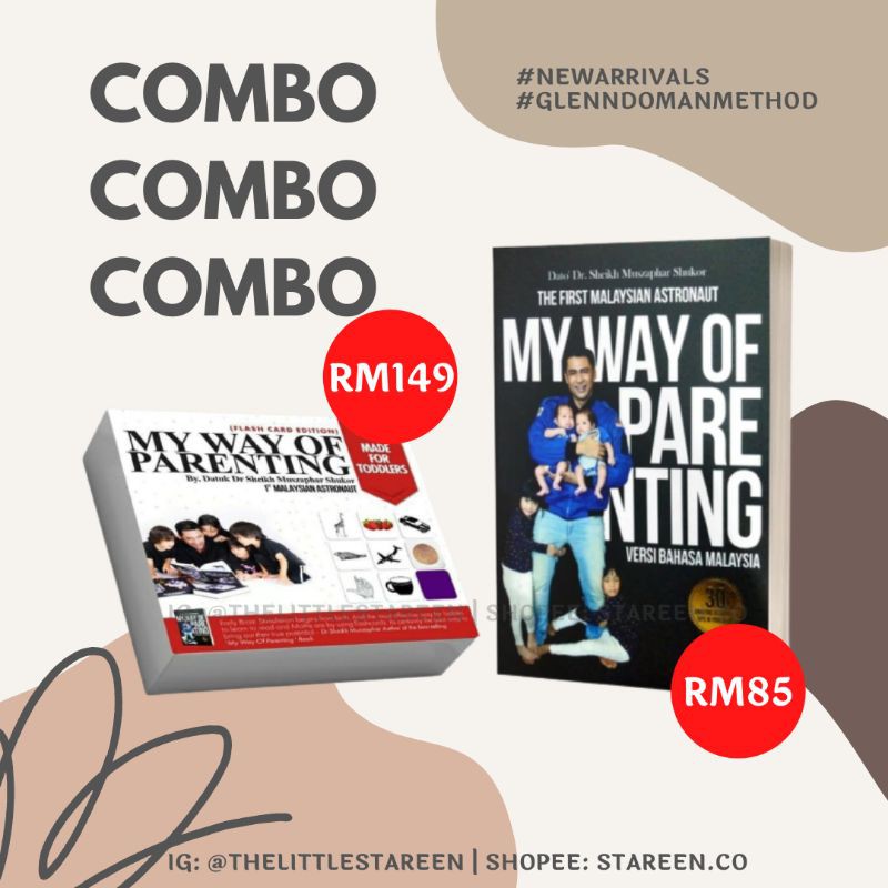 (TLS 🇲🇾) COMBO Books + Flashcard My Way of Parenting by Dr Sheikh Muszaphar | Shopee Malaysia