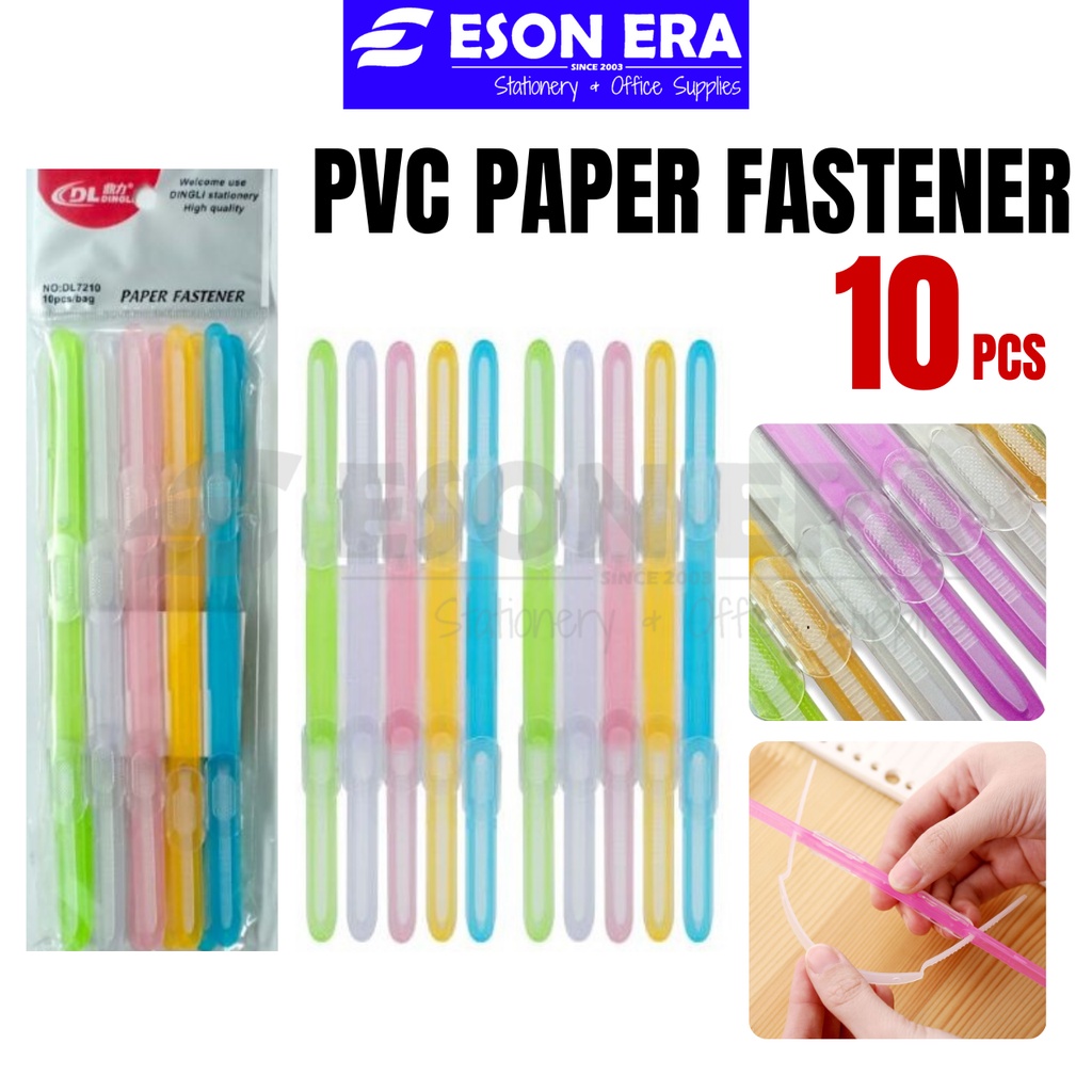 Paper Fastener Plastic 10pcs/pack Mix Colour | Shopee Malaysia