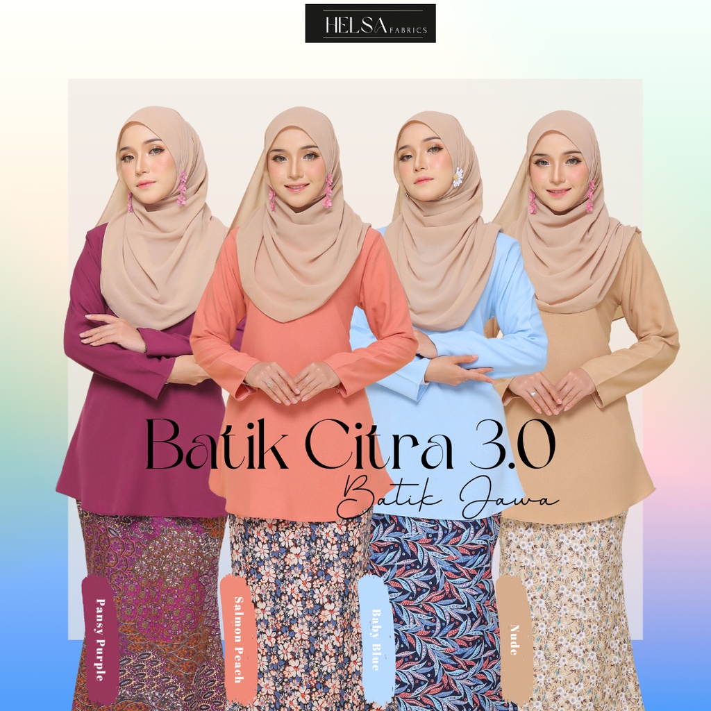 BAJU KURUNG MINI RIAU BATIK CITRA 3.0 (S-XXL) | Shopee Malaysia