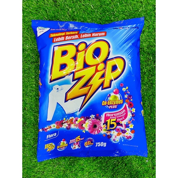 BIO ZIP DETERGENT POWDER 750g [Laundry Powder Detergent] [Serbuk ...