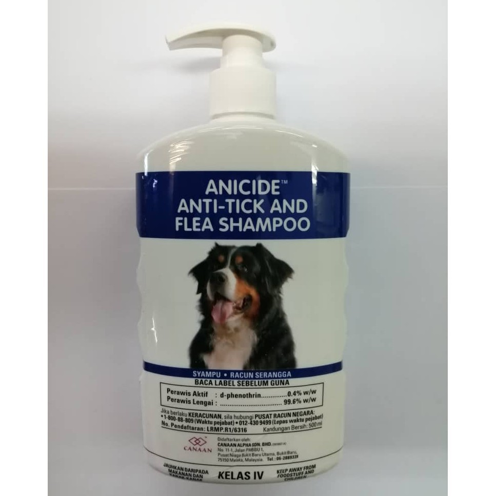 CANAAN Anitack Anti-Ticks, Fleas and Lice Shampoo 500ml (EXP: 11/2023 ...