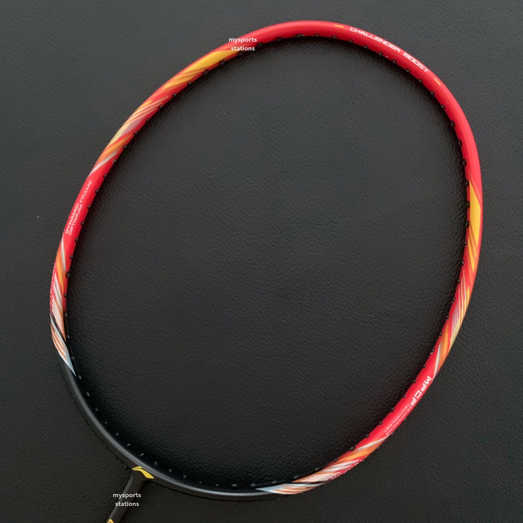 LI-NING Challenger 42 Boost 4UG6 (For Smash) Black-Red Badminton Racket ...