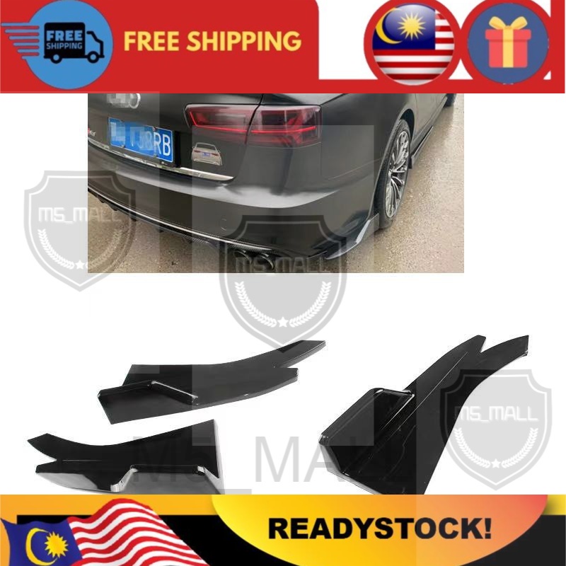 ! *UPGRADE DESIGN*Universal Rear Bumper Lip Diffuser Winglet Wings Anti ...