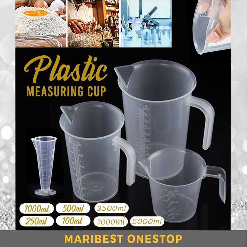 5000ml / 3500ml / 2000ml / 1000ml / 500ml / 250ml / 100ml Plastic Measuring Cup Volume Cup ...