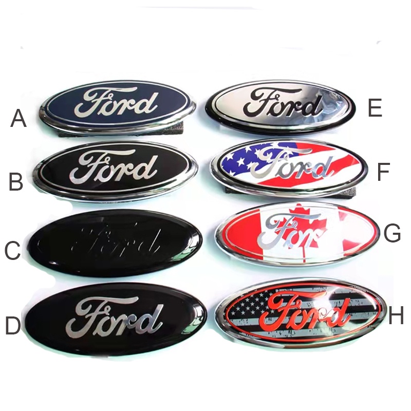 1 x ABS Ford Logo Car Auto Front Rear Trunk Emblem Badge Sticker Decal ...