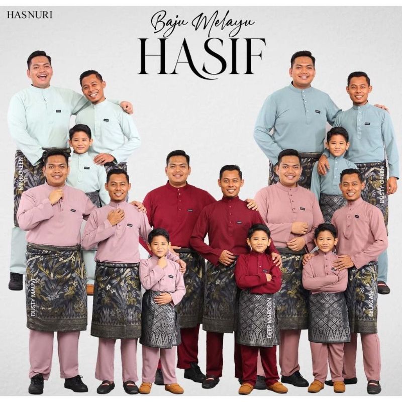 BAJU MELAYU HASIF KIDS BY HASNURI READY STOK SEDONDON KAIN SEJUK BAJU ...
