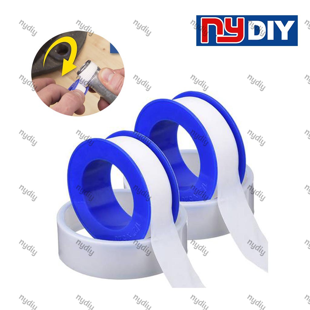 Yellow Cover PTFE Thread Seal Tape Water Plumber Teflon Tape Sink Bib ...