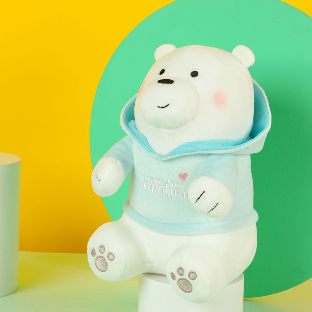 Miniso x We Bare Bears Plush Toy with Cloak | Shopee Malaysia