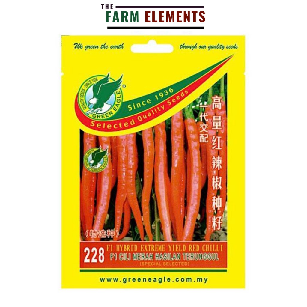 GE 228 F1 Hybrid Extreme Yield Red Chili Seed/ F1 Hibrid Cili Merah ...