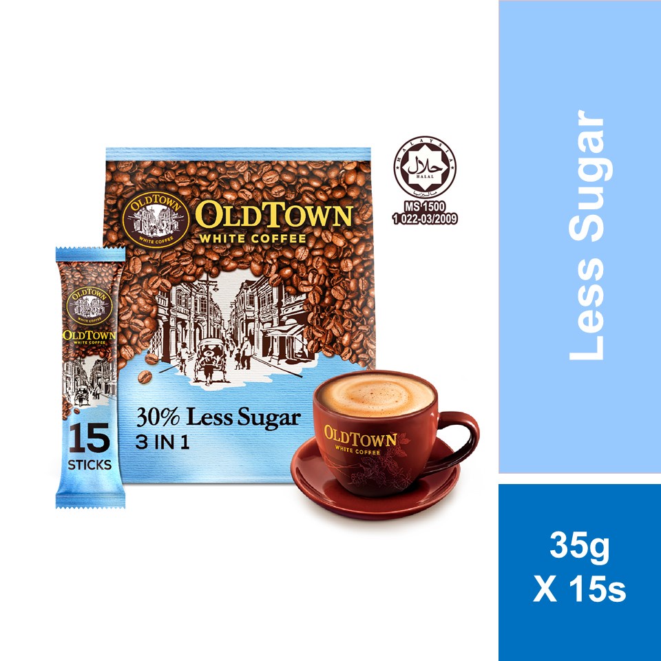 OLDTOWN Less Sugar Instant Premix 3 In 1 White Coffee (35g x 15's) | Shopee Malaysia