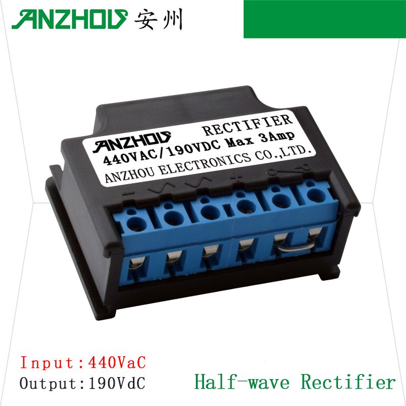 ANZHOU,RECTIFIER,440VAC/190VDC Max 3Amp-Brakes POWER UNIT,6-Pole Half ...