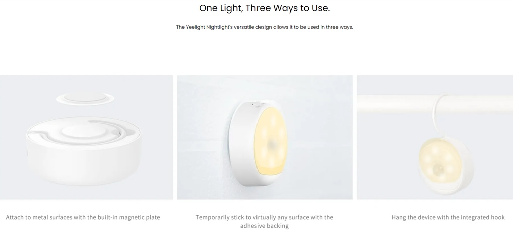 Yeelight Motion Sensor Nightlight (New Version) | Magnetic Design ...