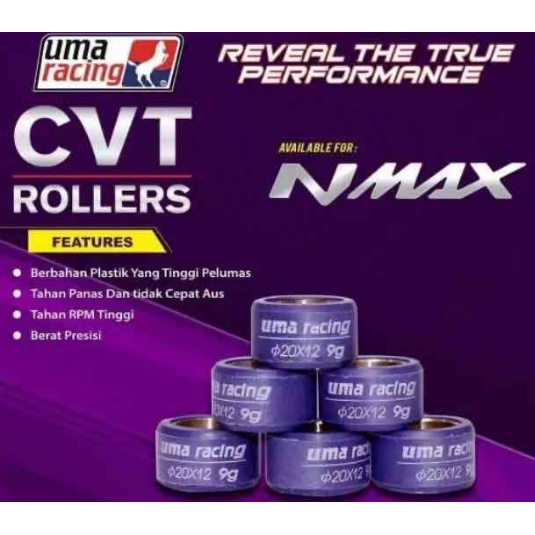 Uma Racing CVT Roller V3 NVX 155 / Nmax 155 / Nouvo LC [ 20X12 ] 6G/ 7G ...