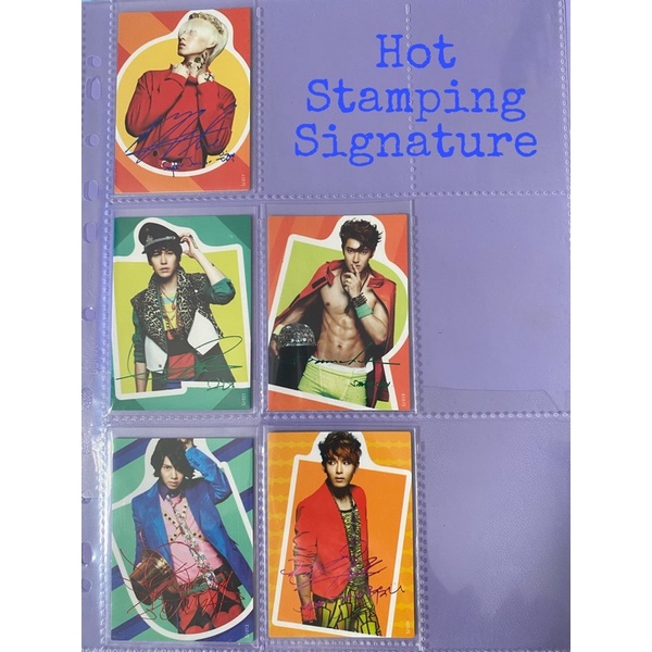 OFFICIAL Super Junior Star Card Collection Hot Stamping Signature RARE ...