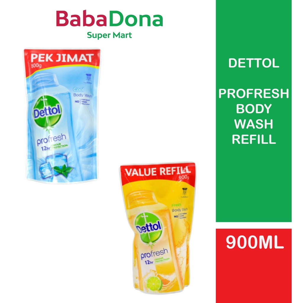 DETTOL PROFRESH BODY WASH REFILL 900ML | Shopee Malaysia