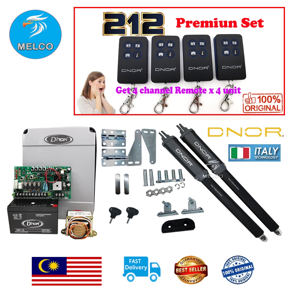 Dnor Autogate D'nor 212 Premium set 24VDC Heavy Duty Swing and Folding ...