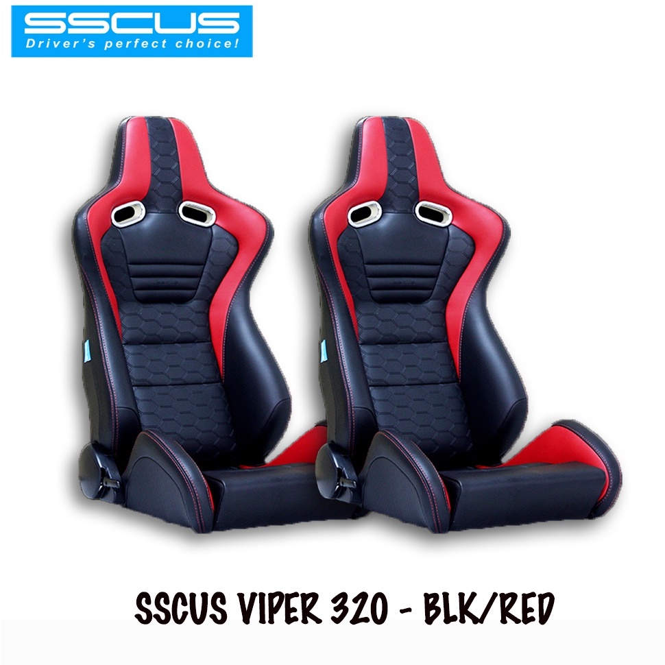 (1 Pair) SSCUS Sport Seat Viper 320 Series-Red/Black | Shopee Malaysia