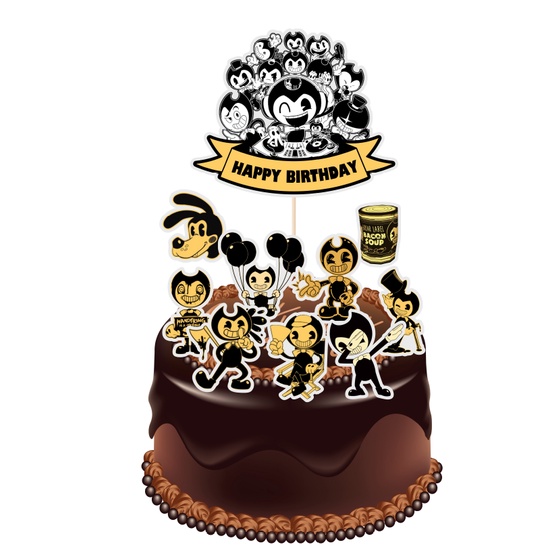 Bendy and the ink machine cake topper | Shopee Malaysia