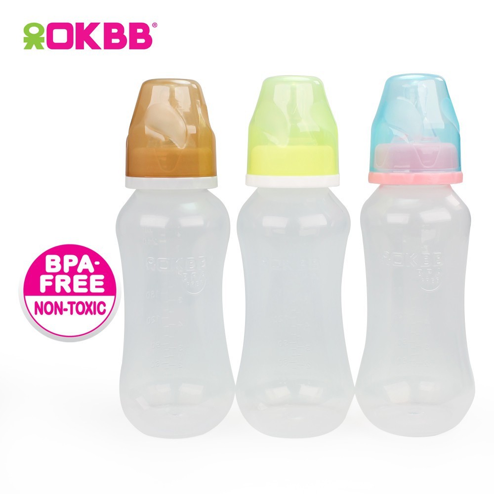 OKBB FEEDING BOTTLE TRIPLE 8 OZ (B-130/P) | Shopee Malaysia