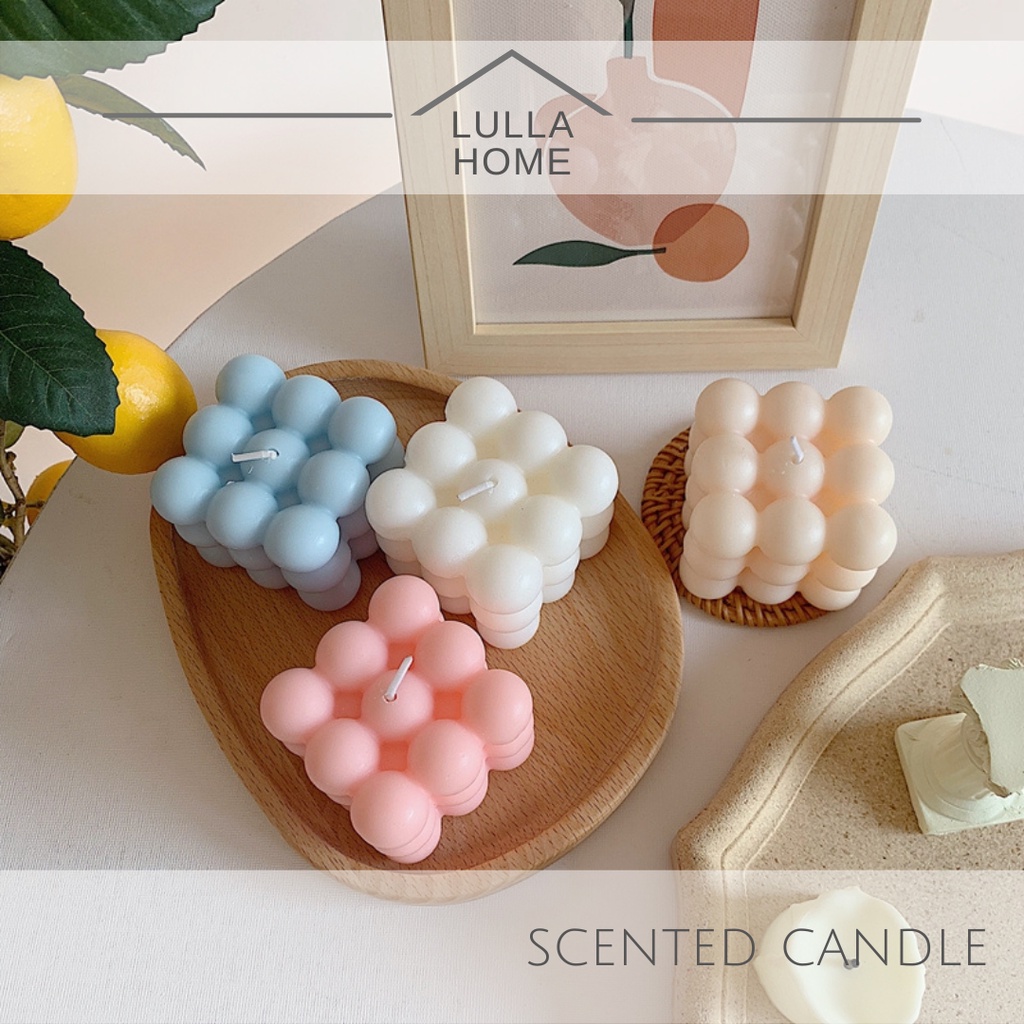 LullaHome Minimalist Cube Scented Aromatherapy Stress-Relief Candle ...