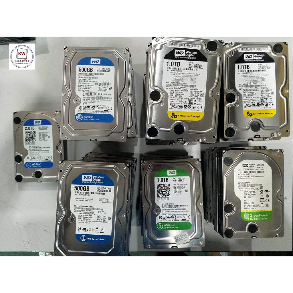 [Kingswee] WD Seagate Toshiba 500GB 1TB 2TB HDD + Sata Cable / HDD with ...