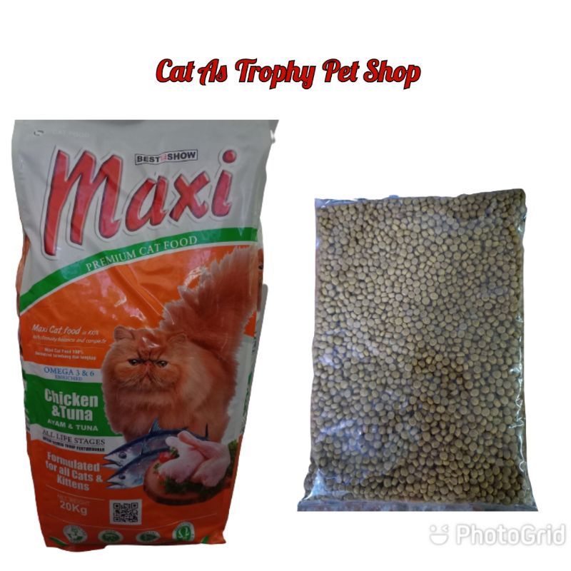 Maxi cat food repack 1kg | Shopee Malaysia