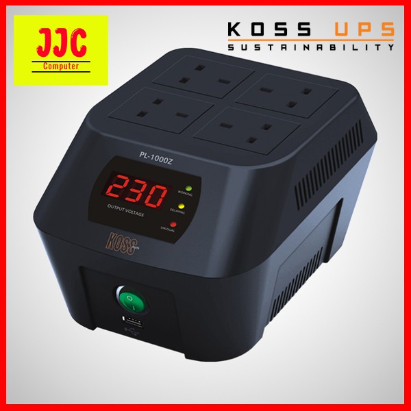 POWER LOGIC KOSS ACTIVA PL-800Z 800VA AVR AUTOMATIC VOLTAGE REGULATOR ...