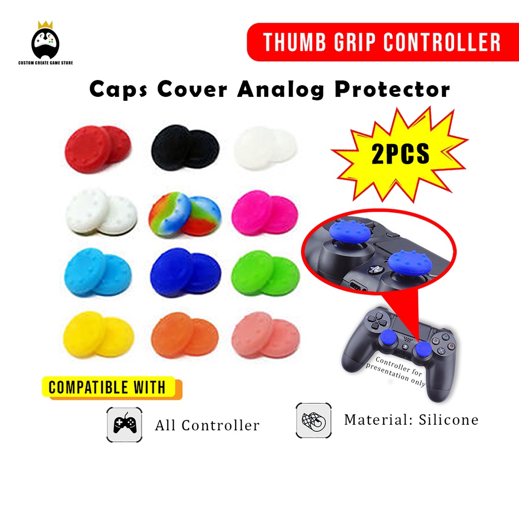 THUMB GRIP CONTROLLER Caps Cover Analog Protector -For PS5 PS4 PS3 PS2 ...