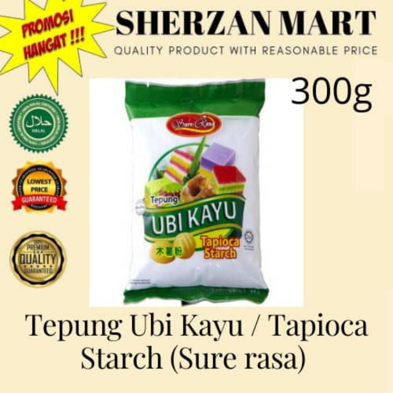 Tepung Ubi Kayu / Tapioca Starch (Sure Rasa) - 300g ( Halal) | Shopee Malaysia