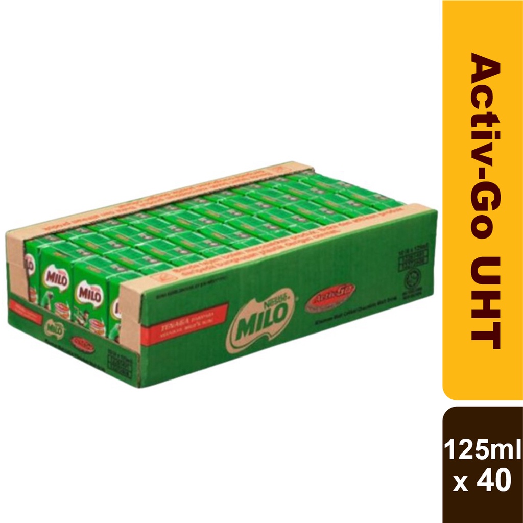 NESTLE MILO Activ-Go UHT 1 Carton (125ml x 40) | Shopee Malaysia NESTLE MILO Activ-Go UHT 1 Carton (125ml x 40) | Shopee Malaysia