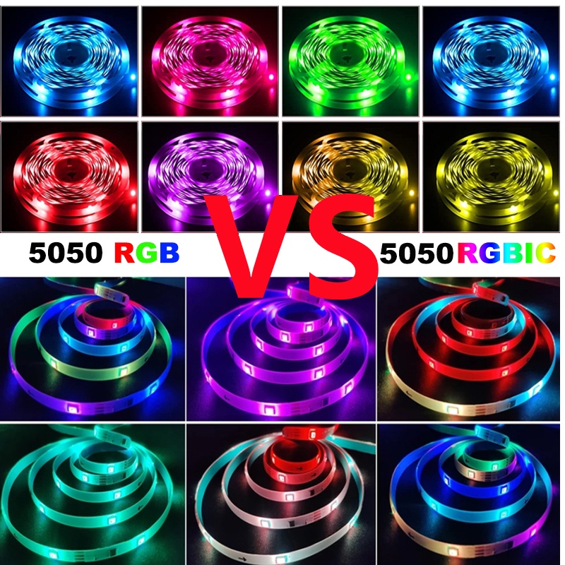 LTG-GEE RGBIC Rainbow WS2811 LED Light Strip Waterproof 20M 5050 RGB ...