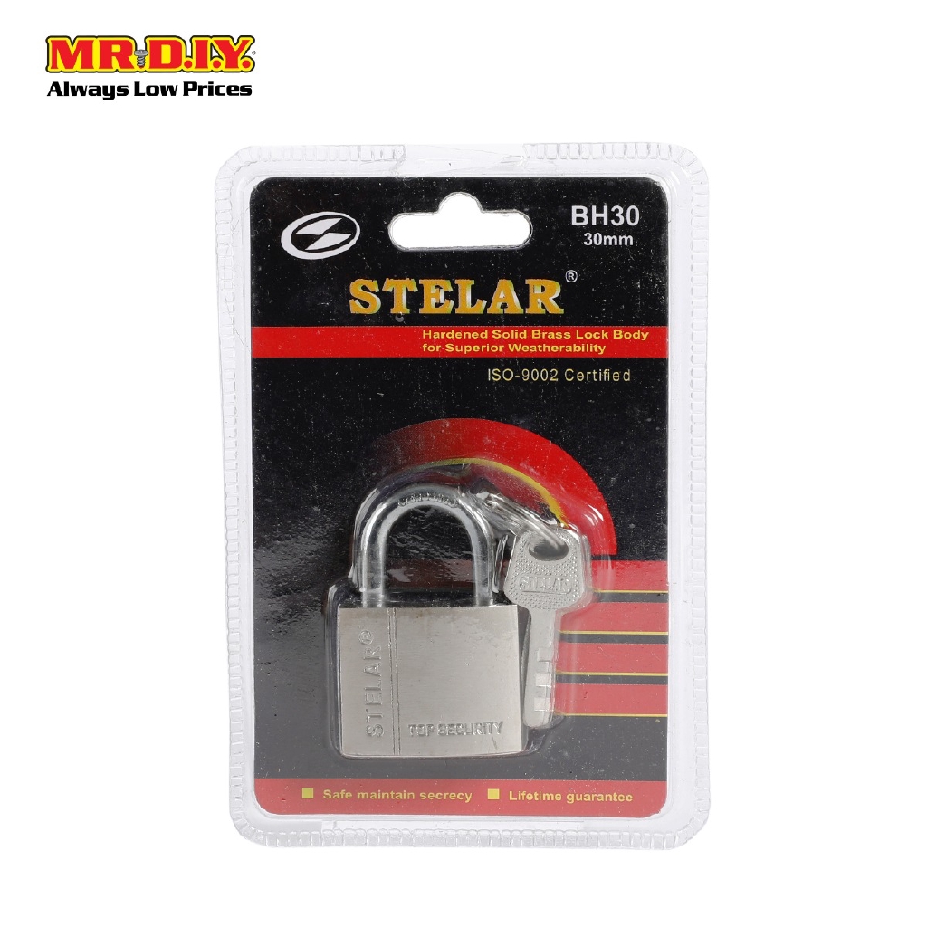 (MR.DIY) STELAR Heavy Duty Padlock 30mm | Shopee Malaysia